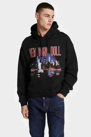Dsquared2 X Vaquera Relaxed Fit Hoodie - Black