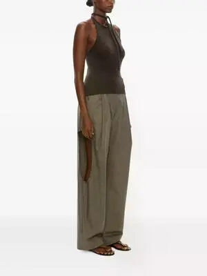 Christopher Esber Rae Cashmere Halterneck Top - Brown