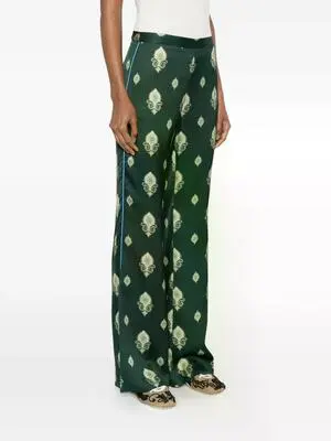 Sandro Paisley Print Palazzo Pants