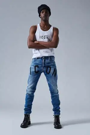 Dsquared2 Medium Wash Icon Cool Guy Jeans - Blue