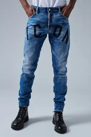 Dsquared2 Medium Wash Icon Cool Guy Jeans