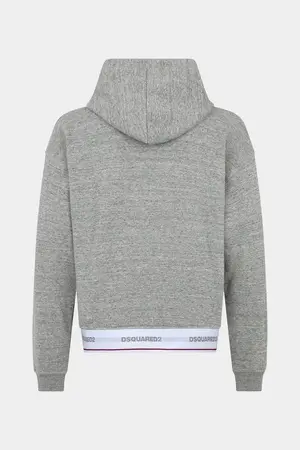 Dsquared2 Tape Relaxed Fit Hoodie - Grey