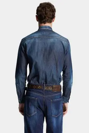 Dsquared2 Denim Western Shirt - Blue