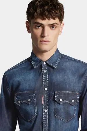 Dsquared2 Denim Western Shirt - Blue