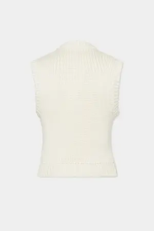 Dsquared2 Magliano X Leather Argyle Knit Vest