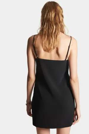 Dsquared2 Icon Leather Trim Dress