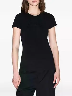 Armani Exchange Rhinestone Embellished Logo T-shirt