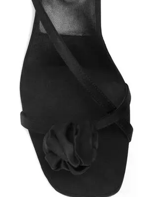 ROTATE BY BIRGER CHRISTENSEN Knot Strappy Sandals - Black