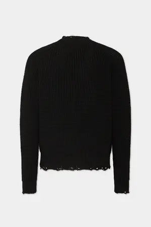 Dsquared2 Obsessed" Distressed Knit Pullover
