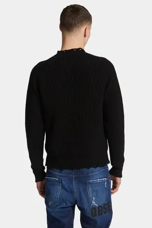 Dsquared2 Obsessed" Distressed Knit Pullover