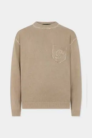 Dsquared2 Jersey Stitch Pullover With Chest Pocket - Black