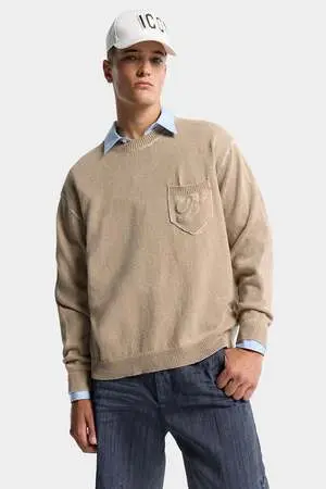Dsquared2 Jersey Stitch Pullover With Chest Pocket