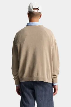 Dsquared2 Jersey Stitch Pullover With Chest Pocket