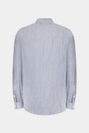 Dsquared2 Linen Tie Dropped Shoulder Shirt