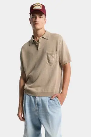 Dsquared2 Signature Knit Polo Shirt - Black