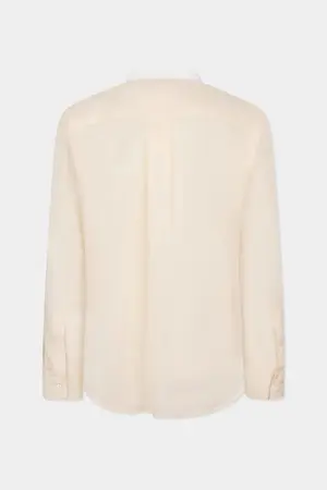 Dsquared2 Silk Satin Shirt With Plastron And Dropped Shoulders - Black