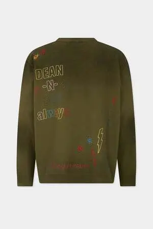 Dsquared2 Hand-embroidered V-neck Pullover