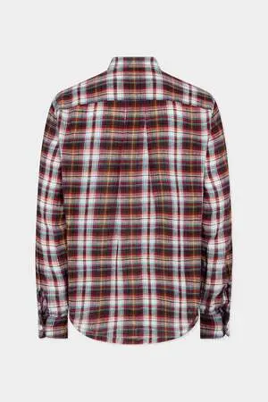 Dsquared2 Canadian Vintage Linen Shirt - Blue