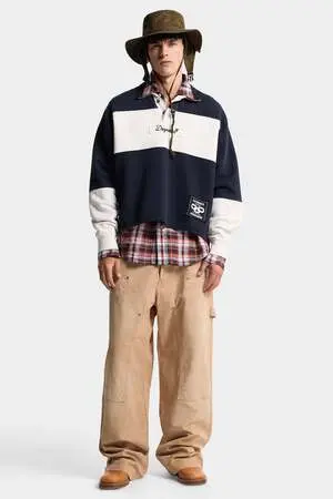 Dsquared2 Canadian Vintage Linen Shirt - Blue