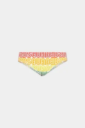 Dsquared2 Allover Logo Swim Brief - Fantasy