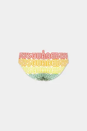 Dsquared2 Allover Logo Swim Brief - Fantasy