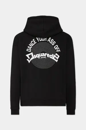 Dsquared2 Relaxed Fit Zipped Hoodie - Black