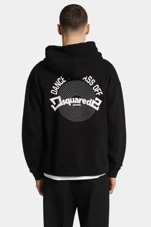 Dsquared2 Relaxed Fit Zipped Hoodie - Black