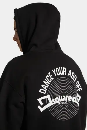 Dsquared2 Relaxed Fit Zipped Hoodie - Black