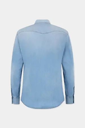 Dsquared2 Super Light Wash Canadian Western Shirt
