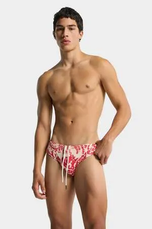Dsquared2 Rebel Hibiscus Swim Brief