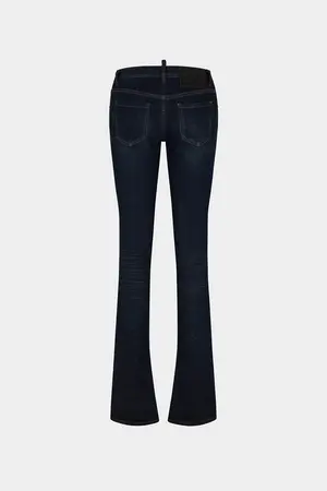 Dsquared2 Icon Black Dusty Wash Trumpet Jeans