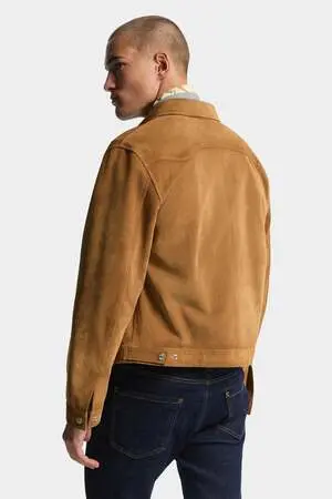 Dsquared2 Suede Boxy Shirt Jacket