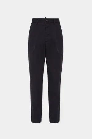 Dsquared2 One Pleat Cotton Pant - Black