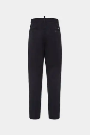 Dsquared2 One Pleat Cotton Pant - Black
