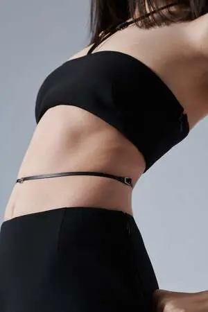 Dsquared2 Icon Leather Trim Skirt