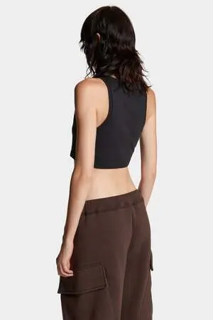 Dsquared2 Icon New Generation Cropped Tank Top