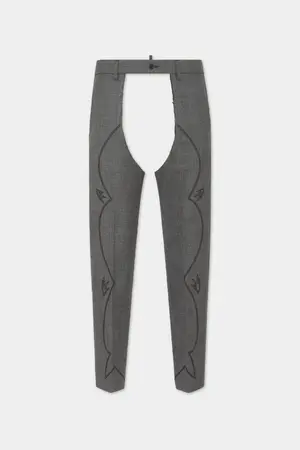 Dsquared2 X Vaccaro Cropped Wool Trousers - Grey