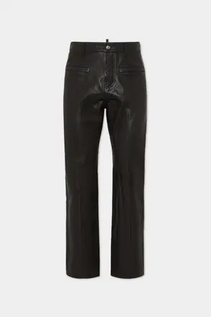 Dsquared2 Paneled Leather Trousers