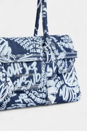 Dsquared2 Rebel Hibiscus Twin Shoulder Bag