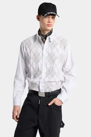 Dsquared2 Argyle Patch Shirt