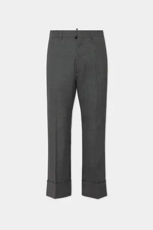 Dsquared2 Cropped Flare Virgin Wool Trousers - Grey