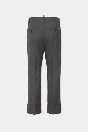 Dsquared2 Cropped Flare Virgin Wool Trousers - Grey
