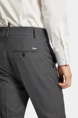 Dsquared2 Cropped Flare Virgin Wool Trousers - Grey