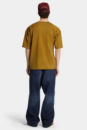 Dsquared2 Wide Leg Denim Utility Pants