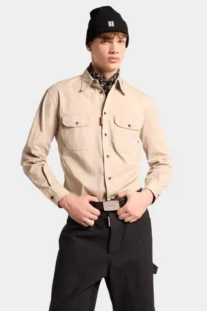 Dsquared2 Canadian Vintage Twill Utility Shirt