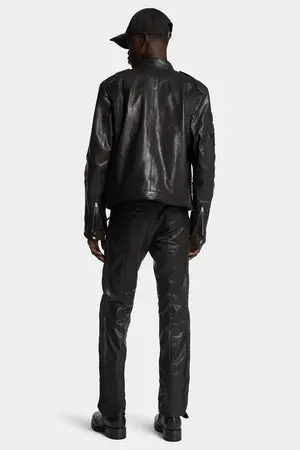 Dsquared2 X Ducati Leather Biker Pants
