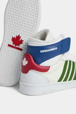 Dsquared2 High-top Sneakers With Athletic Stripe Detailing