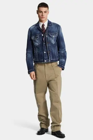 Dsquared2 Relaxed Fit Cotton Chinos