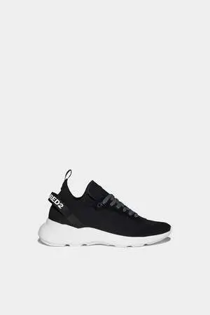 Dsquared2 Fly Sneakers With Embossed Logo Sole - Black
