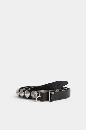 Dsquared2 Studded Leather Belt - Black